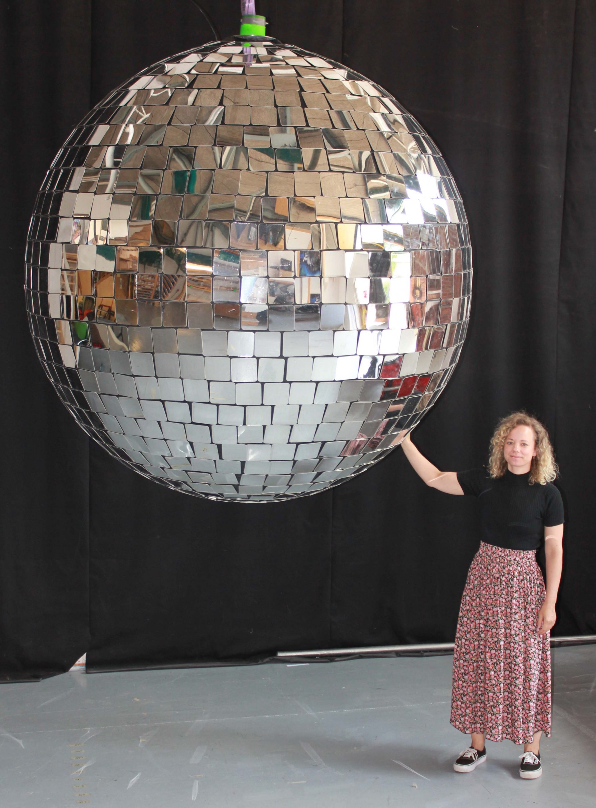 2m inflatable mirror ball. Airworks Inflatables